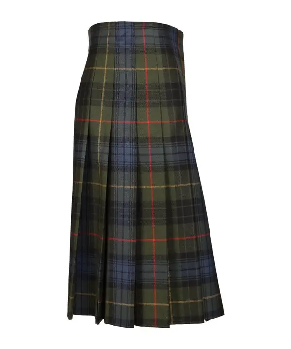 Etro Pleated Midi Skirt Macro Check