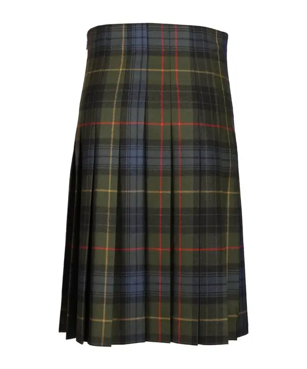 Etro Pleated Midi Skirt Macro Check