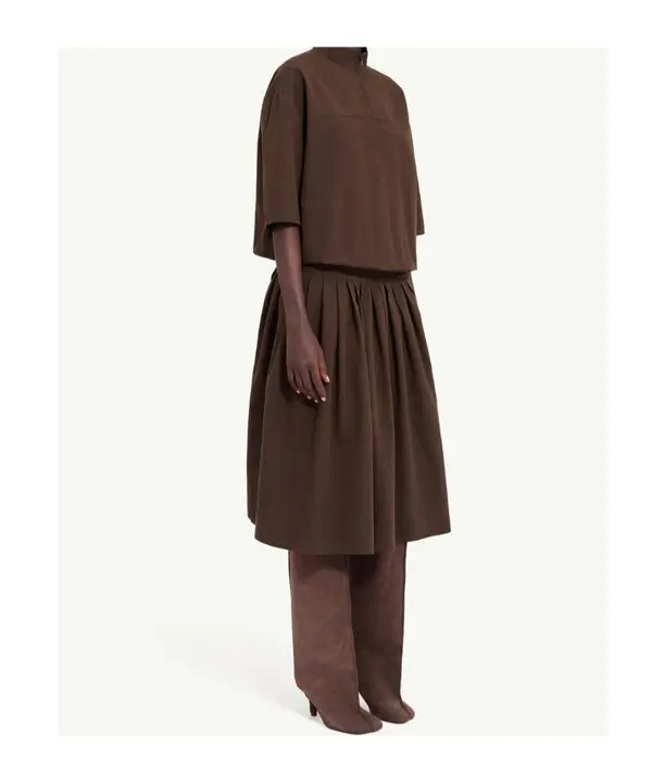 MAISON MARGIELA Wool Shirting Midi Dress