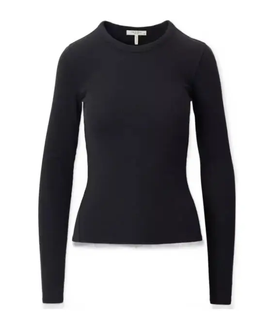 RAG  BONE Ribbed Long-sleeved T-shirt