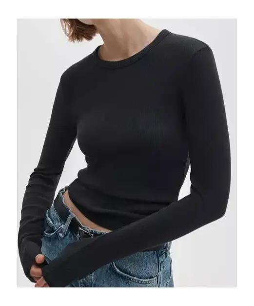 RAG  BONE Ribbed Long-sleeved T-shirt