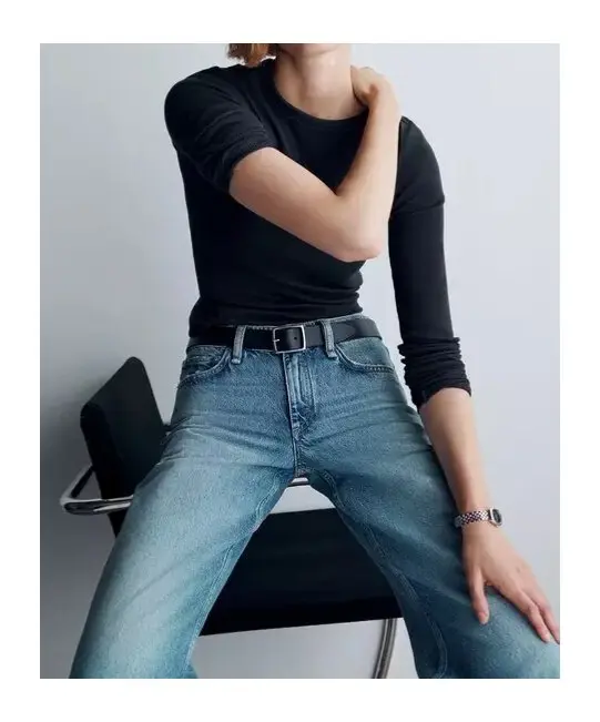 RAG  BONE Ribbed Long-sleeved T-shirt