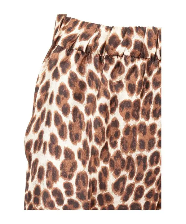 P.a.r.o.s.h Leopard-print Silk Trousers