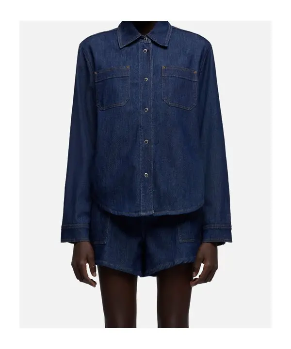 7 For All Mankind Utility Classic Shirt In Weightless