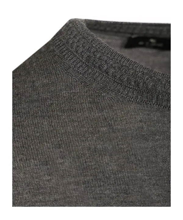 Etro Wool And Silk Sweater With Pegaso-embroidery
