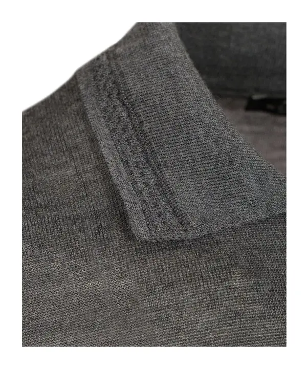 Etro Fuji Knitted L/s Polo Wool Silk