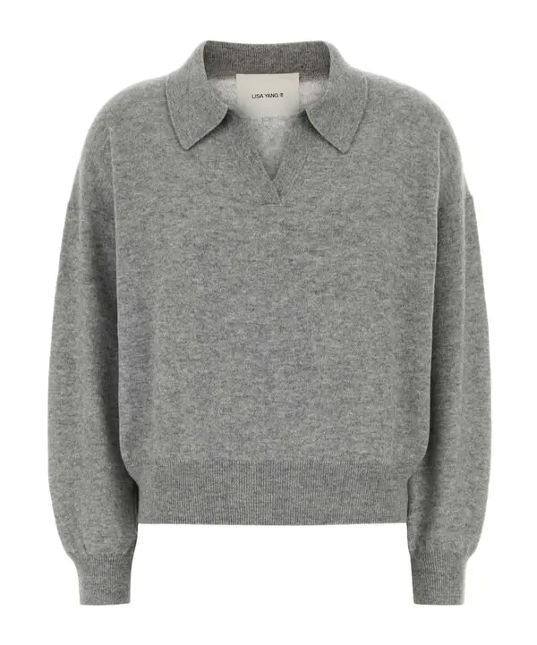 LISA YANG Cashmere Katriel Sweater - Grey