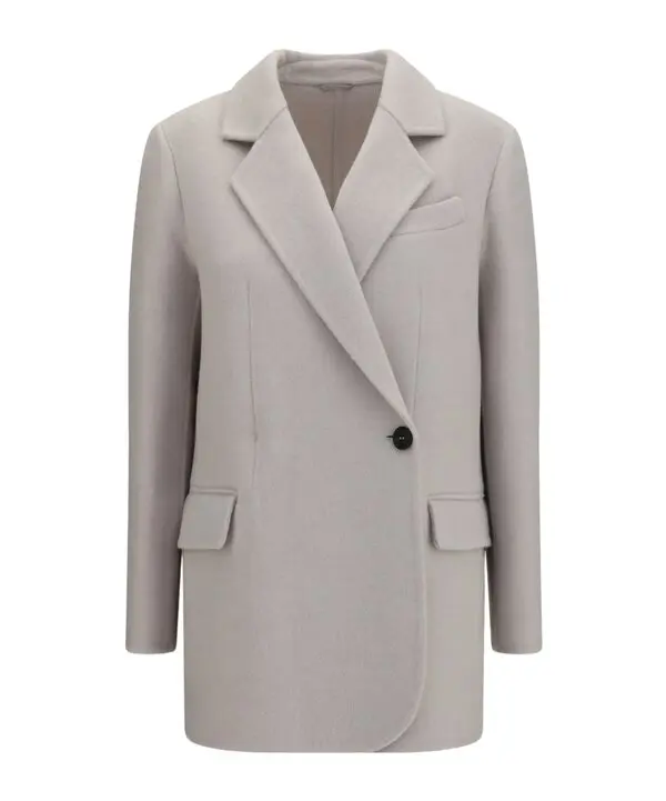 Brunello Cucinelli Collared Long-sleeved Coat