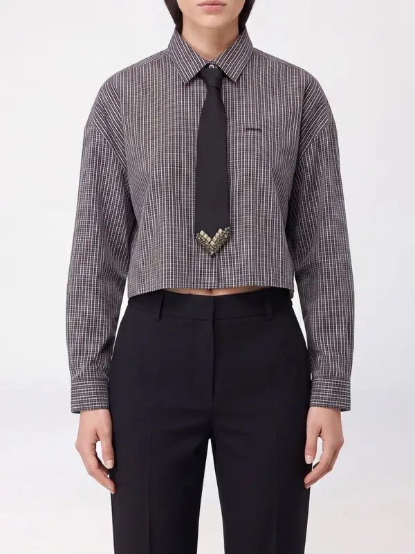 Pinko Long Sleeve Checked Shirt