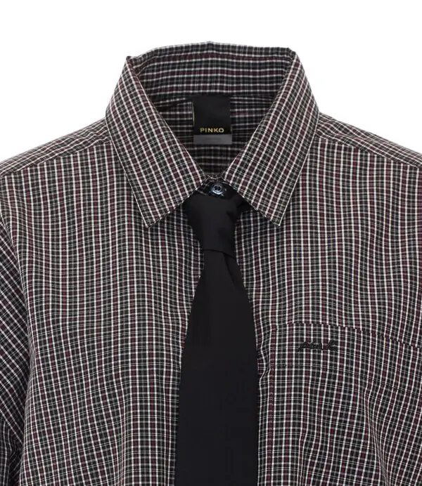 Pinko Long Sleeve Checked Shirt