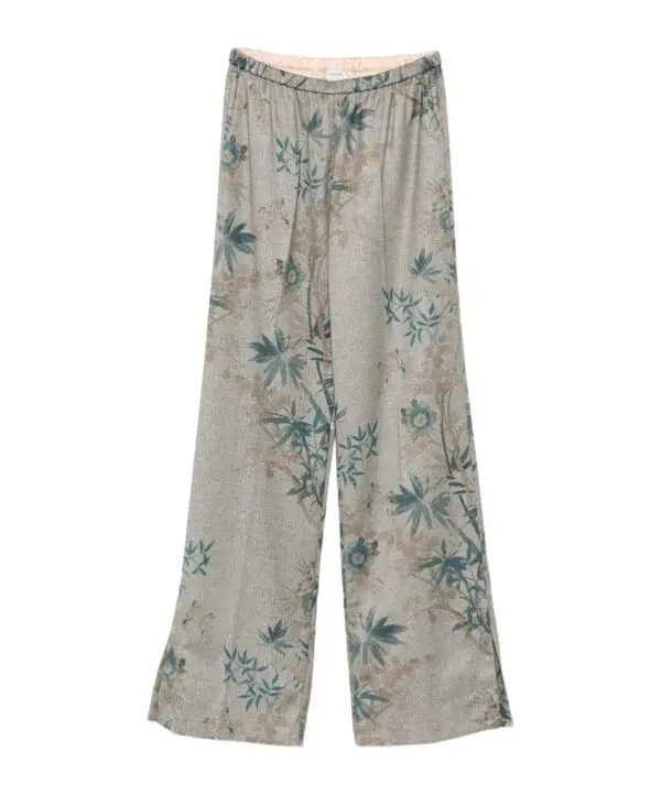 FORTE_FORTE Patterned Casual Trousers