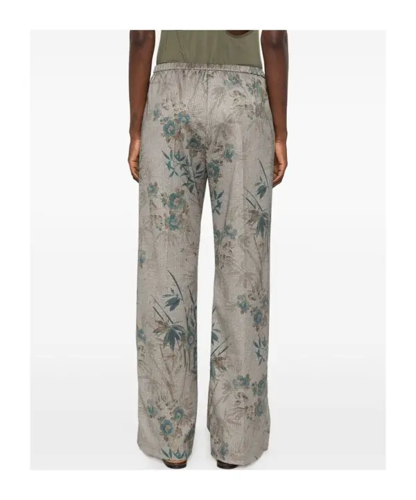 FORTE_FORTE Patterned Casual Trousers