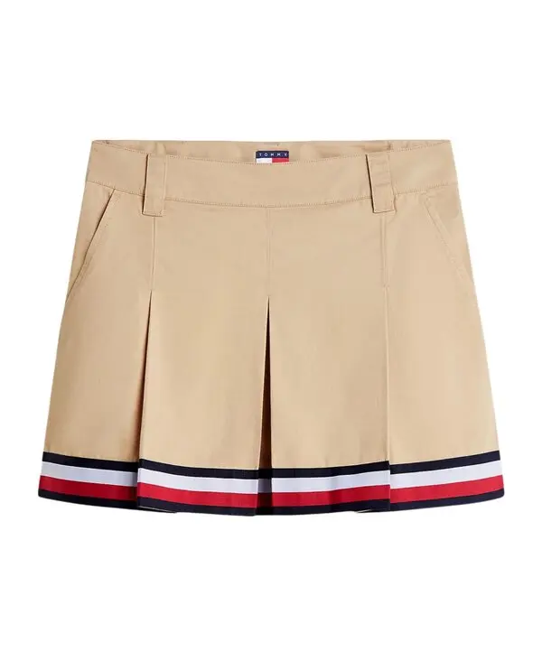 Tommy Hilfiger Global Stripe Tape Pleated Mini Skirt