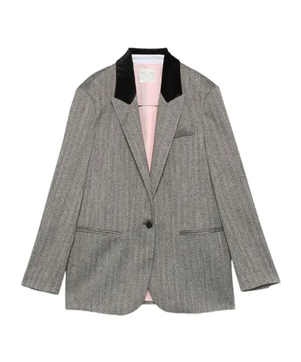 FORTE_FORTE Long-sleeve Blazer - Gray