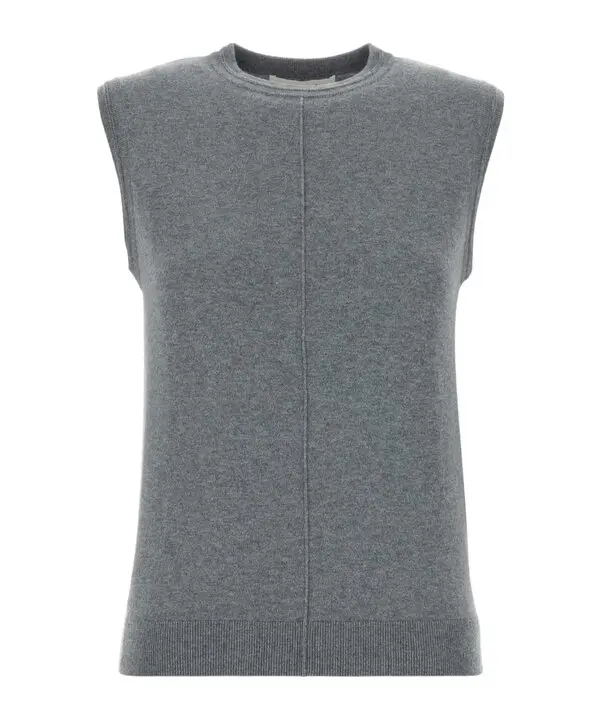 LISA YANG Ribbed Knit Vest - Grey