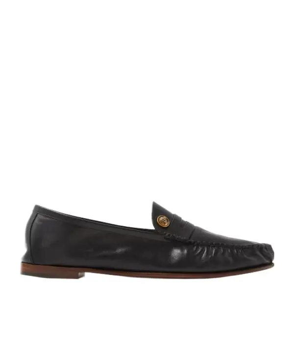 Versace Ruched Slip-on Loafers