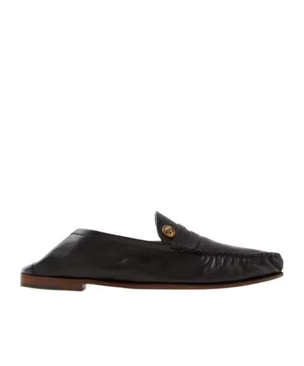 Versace Ruched Slip-on Loafers
