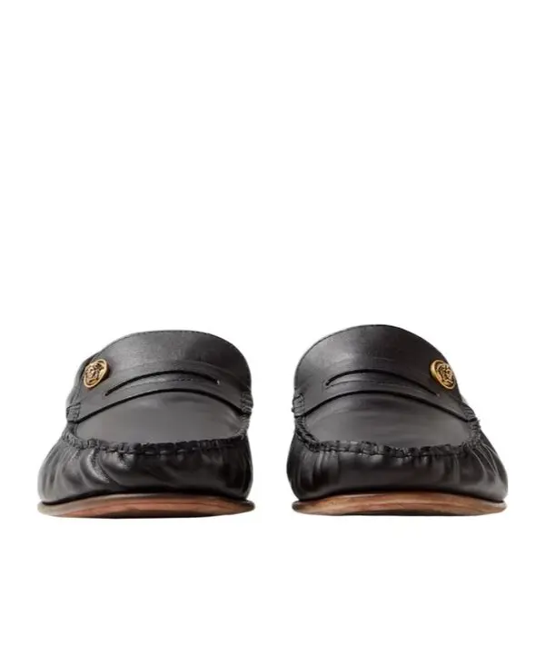 Versace Ruched Slip-on Loafers