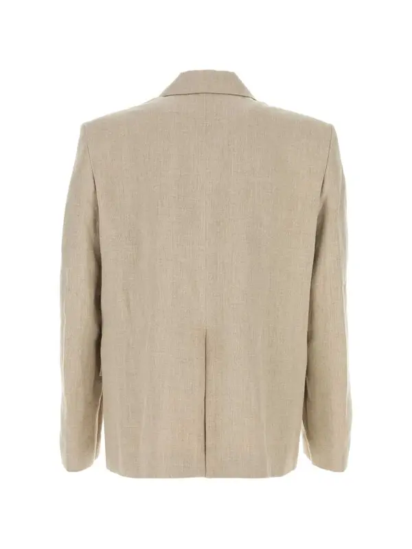Séfr Donovan Double-breasted Linen Blazer
