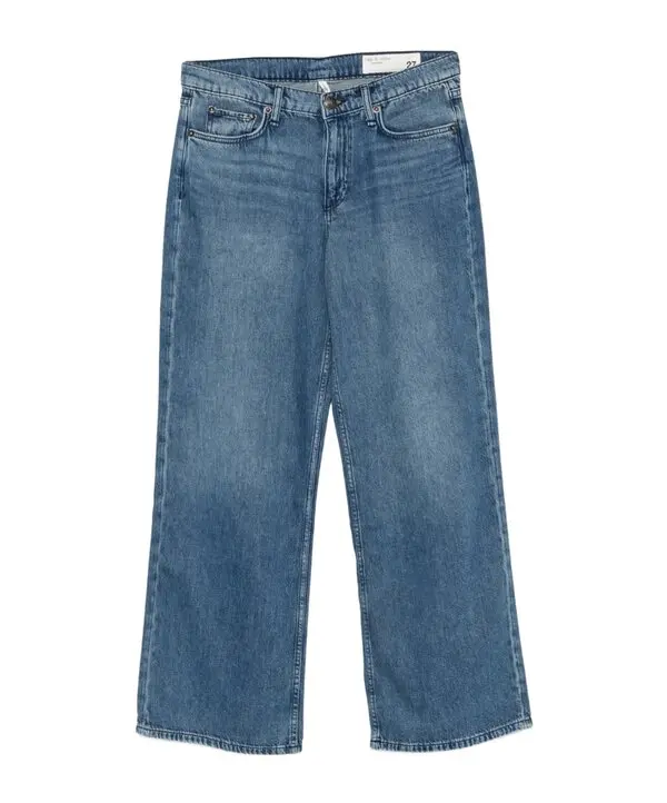 RAG  BONE Faded-effect Wide-leg Jeans