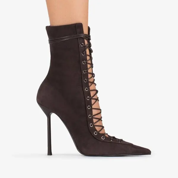 LE SILLA Colette Lace-up Ankle Boots