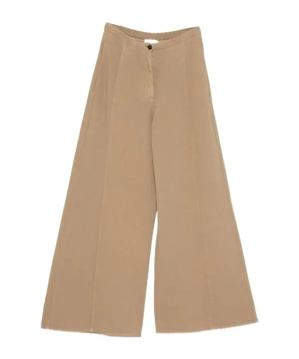 FORTE_FORTE Button-detail Casual Trousers - Nude