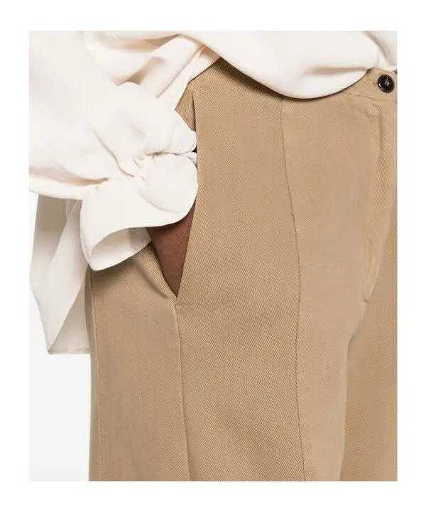 FORTE_FORTE Button-detail Casual Trousers