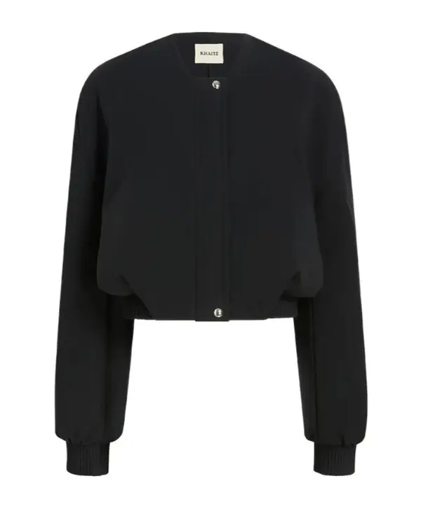 Khaite Long-sleeve Bomber Jacket - Black