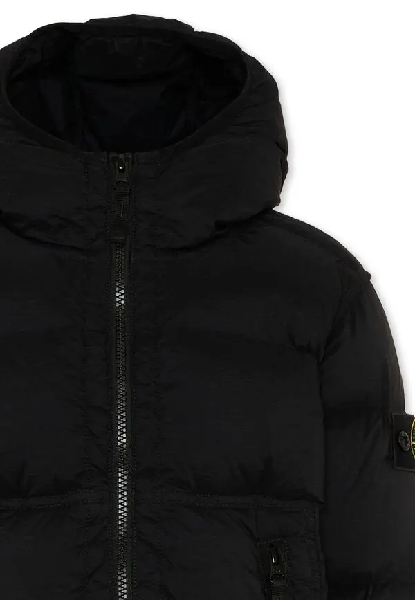 Stone Island Logo Patch Cotton-padded Jacket