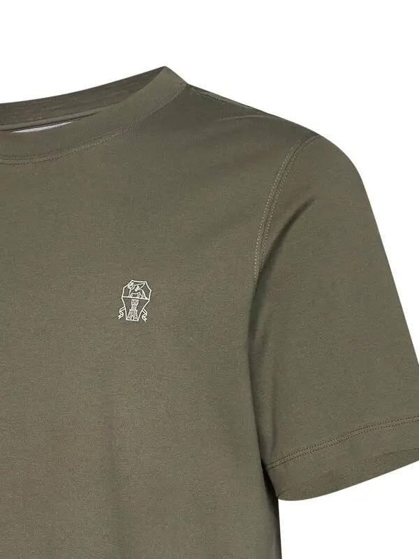 Brunello Cucinelli Crew Neck Short-sleeved T-shirt
