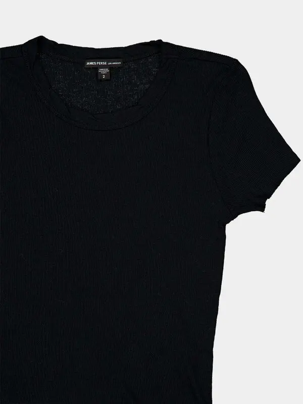 JAMES PERSE Slim Cashmere T-shirt - Black