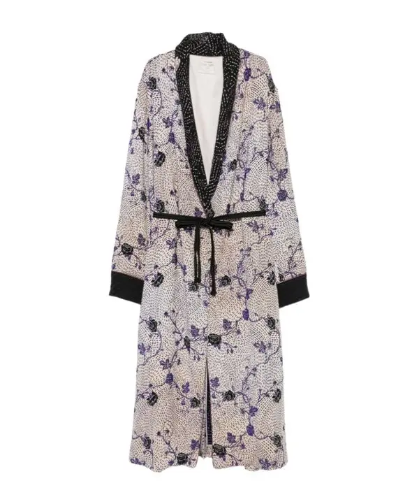 FORTE_FORTE Long-sleeved Coat - Multicolor