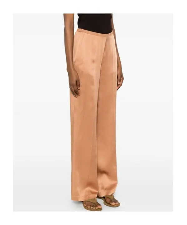 FORTE_FORTE Satin-finish Wide-leg Trousers