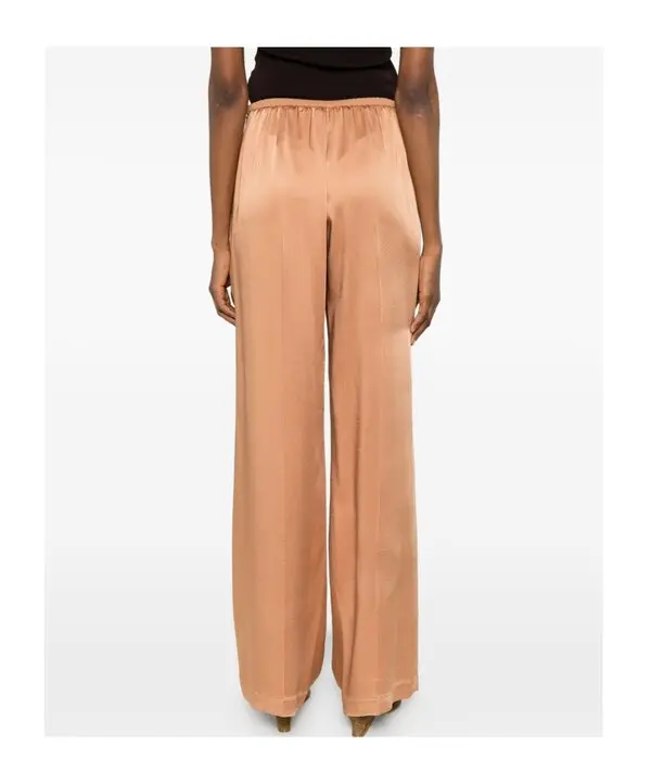 FORTE_FORTE Satin-finish Wide-leg Trousers
