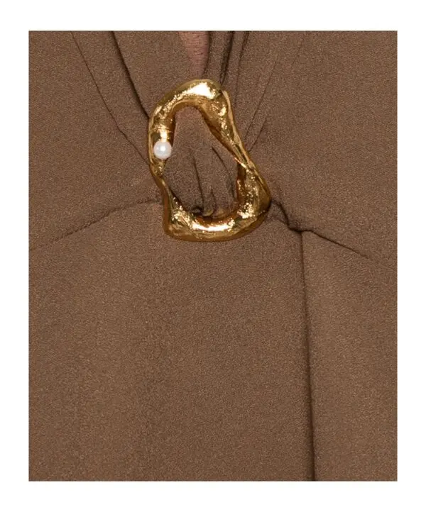 FORTE_FORTE V-neck Overshirt