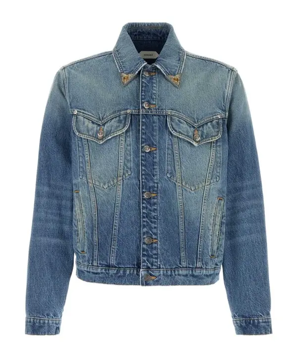 Versace Button-up Denim Jacket - Blue