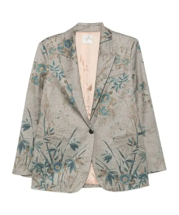 FORTE_FORTE Long-sleeve Blazer - Gray