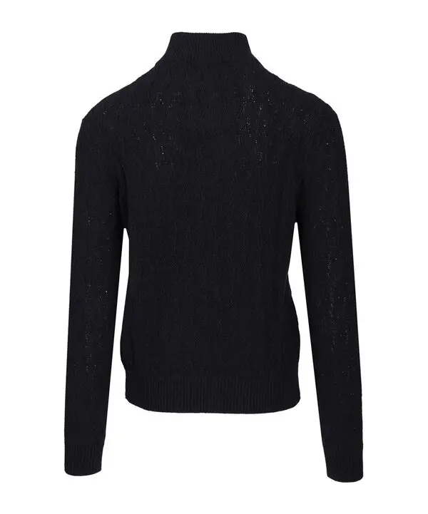 Etro Roma Knitted Quarter Zip Cashmere Jumper