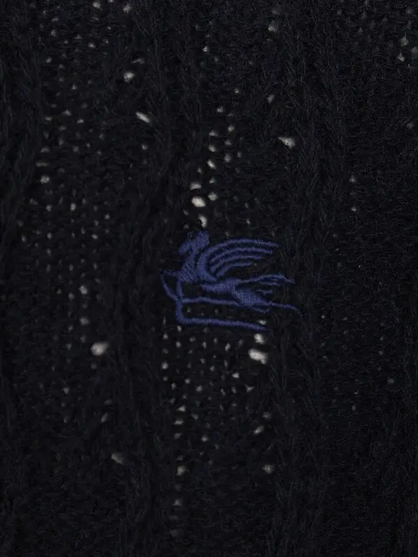 Etro Roma Knitted Quarter Zip Cashmere Jumper