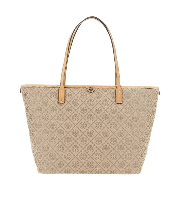 Tory Burch T-monogram Zip Shopper Bag