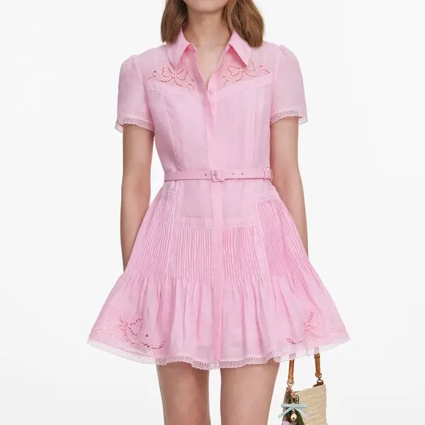 SELF-PORTRAIT Embroidered Mini Dress