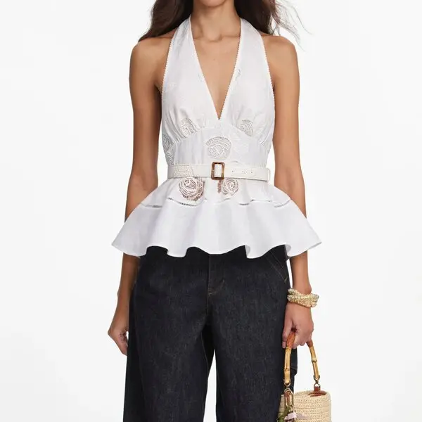 SELF-PORTRAIT Ruffled Top