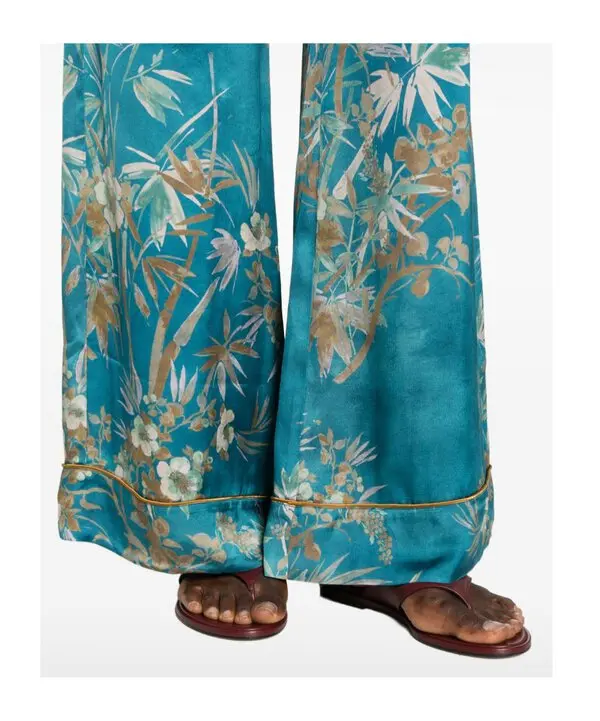 FORTE_FORTE Patterned Casual Trousers