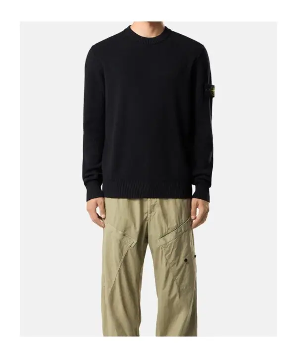 Stone Island Loose-fit Crewneck Jumper With Ribbed Trims