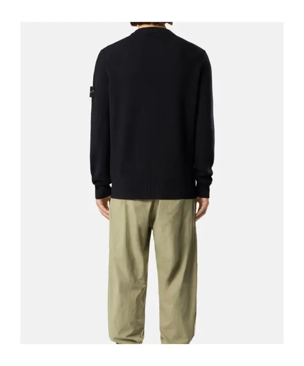 Stone Island Loose-fit Crewneck Jumper With Ribbed Trims