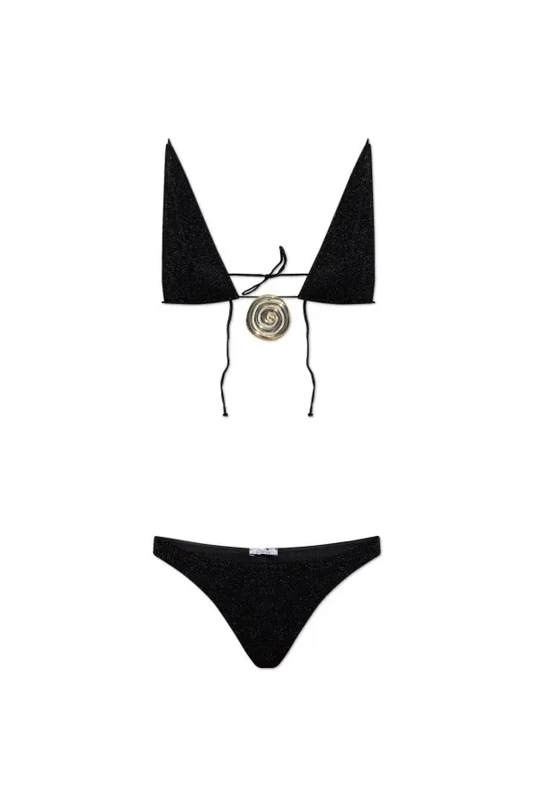 Oseree Lace-up Two-piece Swimsuit
