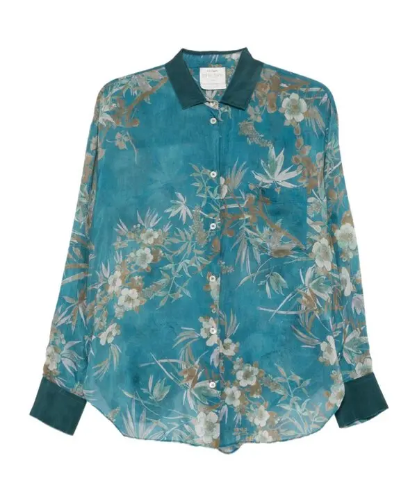 FORTE_FORTE Long-sleeved Shirt - Blue