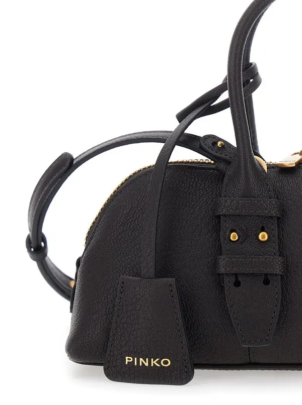 Pinko Handbag With Leather Details