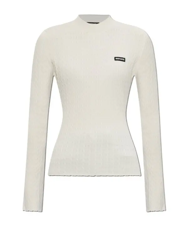 ROTATE BY BIRGER CHRISTENSEN Long-sleeved Knitwear - White