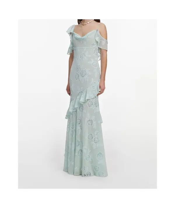 SELF-PORTRAIT Ruffled Dress